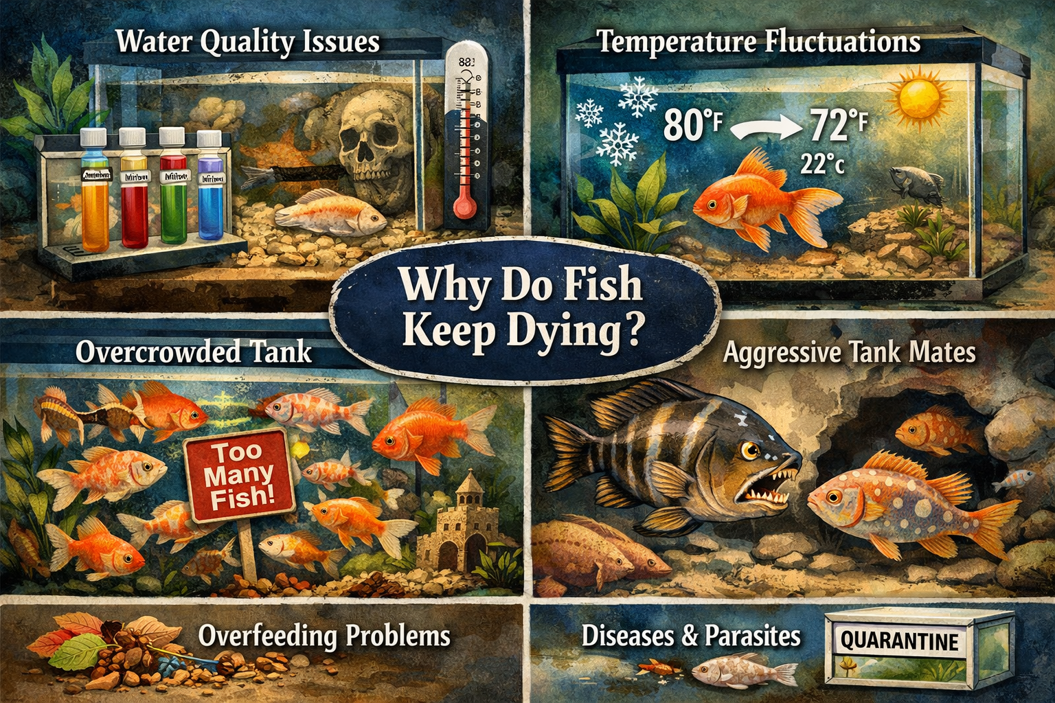 Why Fish Keep Dying in Your Fish Tank